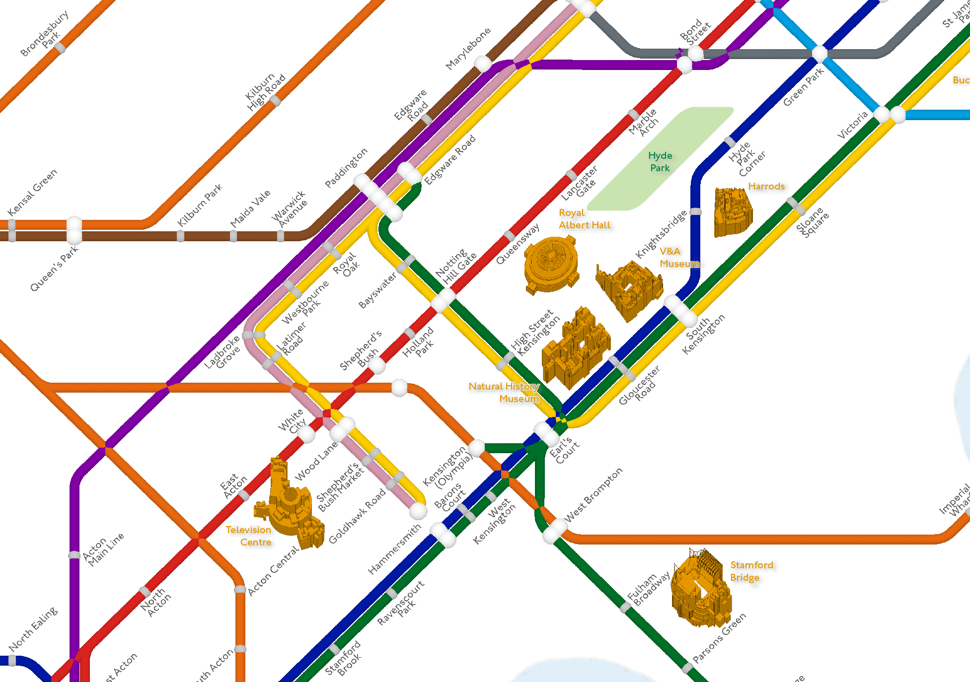 A look at the “London Underground Overground” map from Ken Field ...